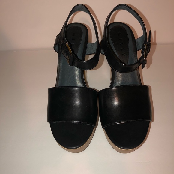 Milly | Shoes | Milky Samba Leather Platform Sandalblk4 | Poshmark